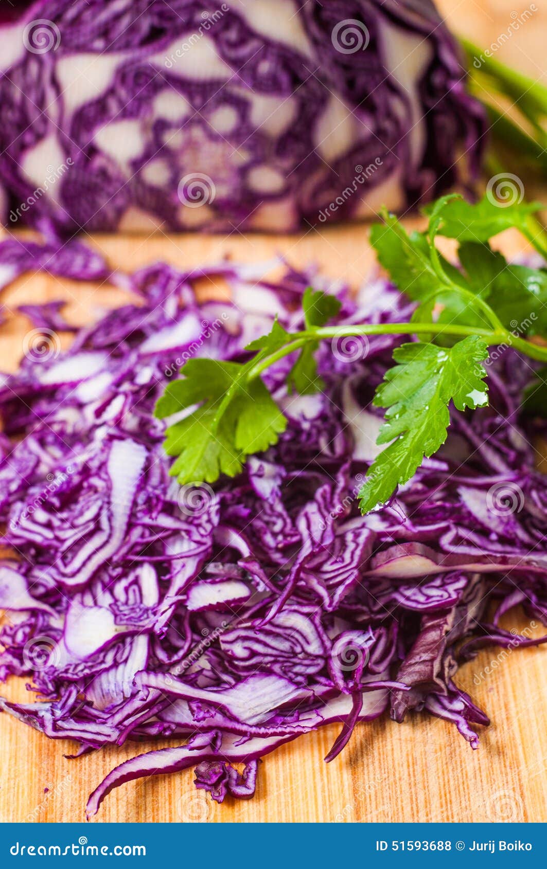 Portion of Red and Parsley Coleslaw on White Stock Photo - Image of ...