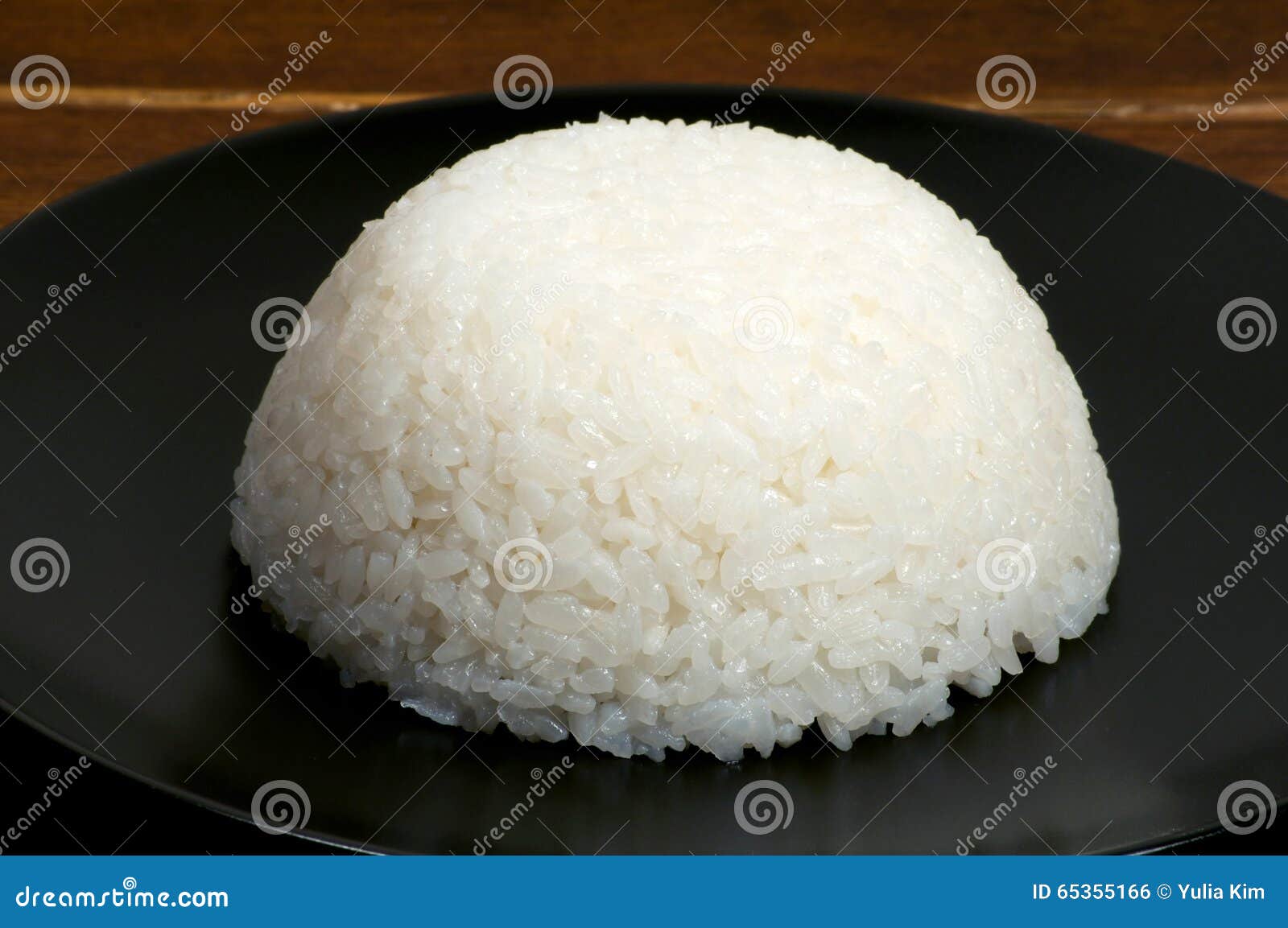 Portion of Rice on the Plate Close Up Stock Photo - Image of palatable ...