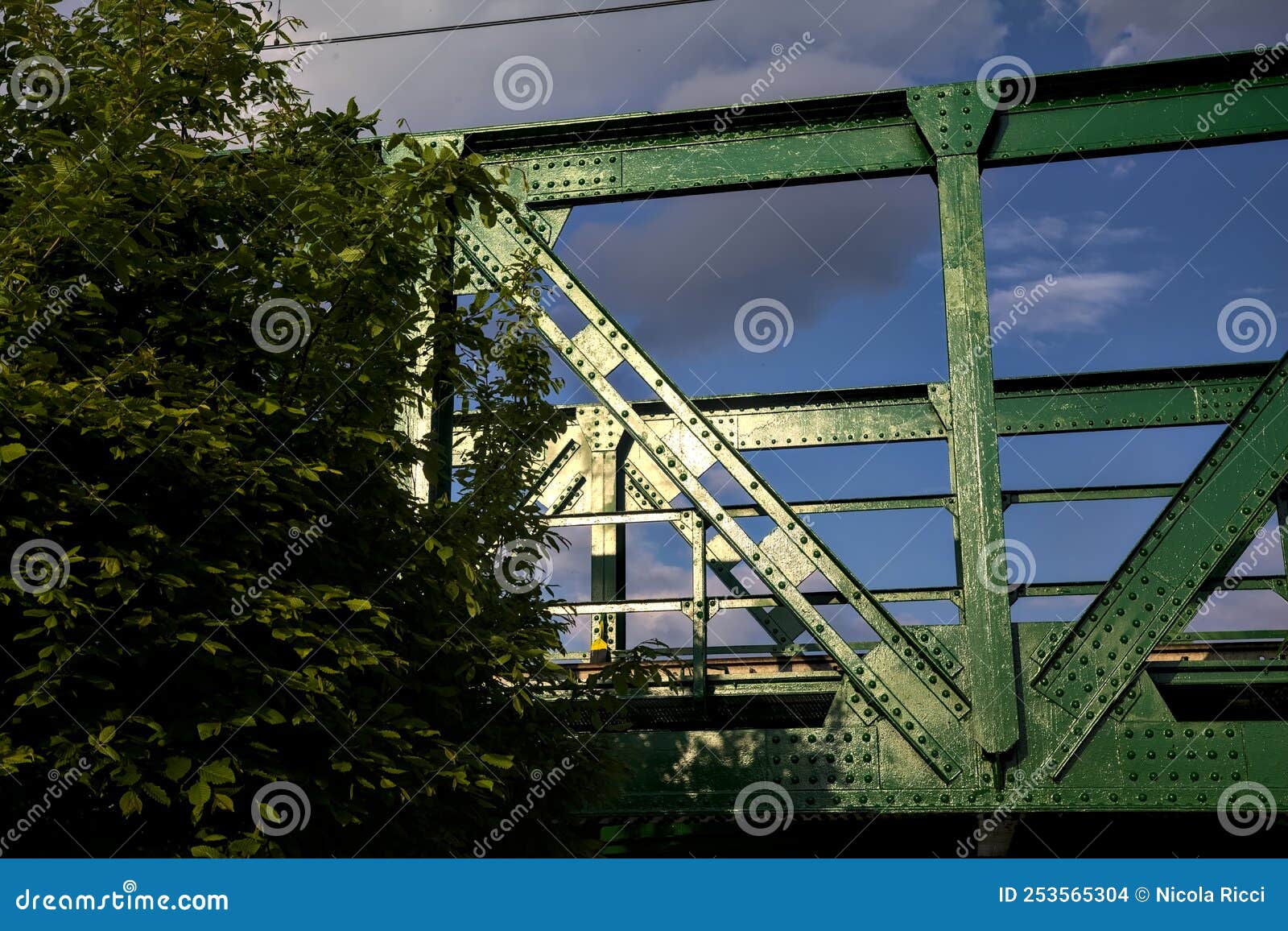 Portion of the Structure of a Railroad Bridge Stock Photo - Image of ... Portion of the Structure of a Railroad Bridge Stock Photo - Image of ...
