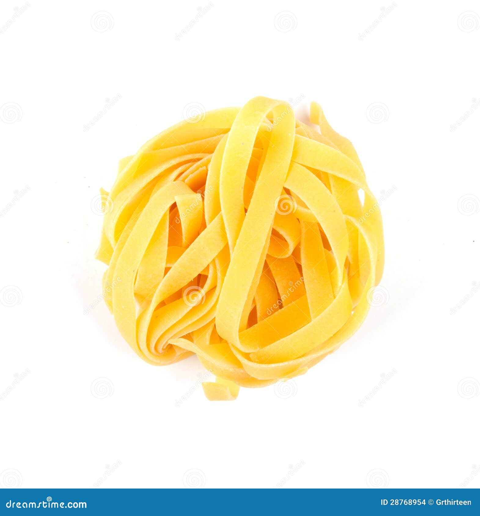 A Portion of Tagliatelle Italian Pasta Stock Photo - Image of cuisine ...