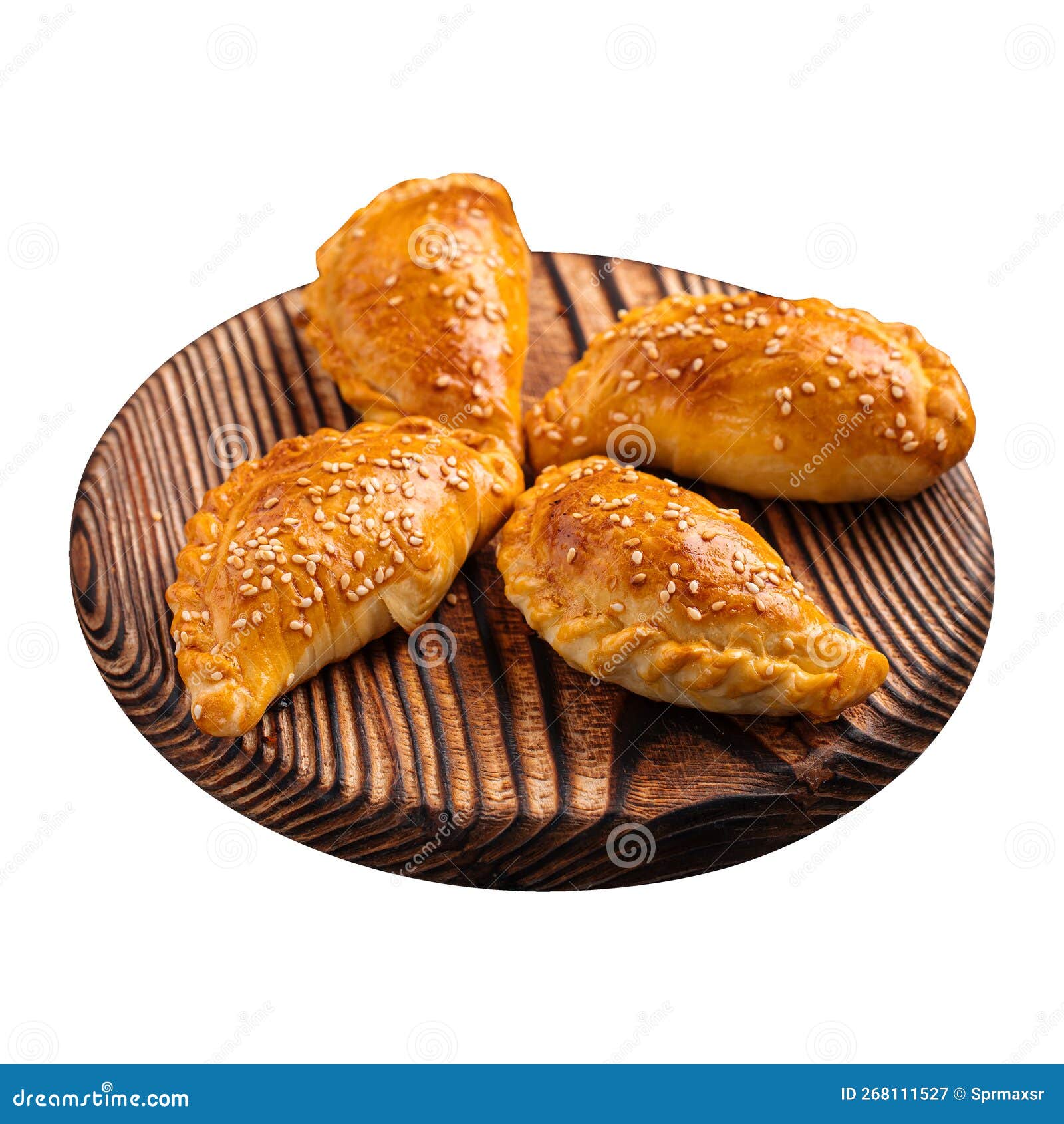 Portion of Uzbek Samsa with Meat and Onion Stock Image - Image of ...