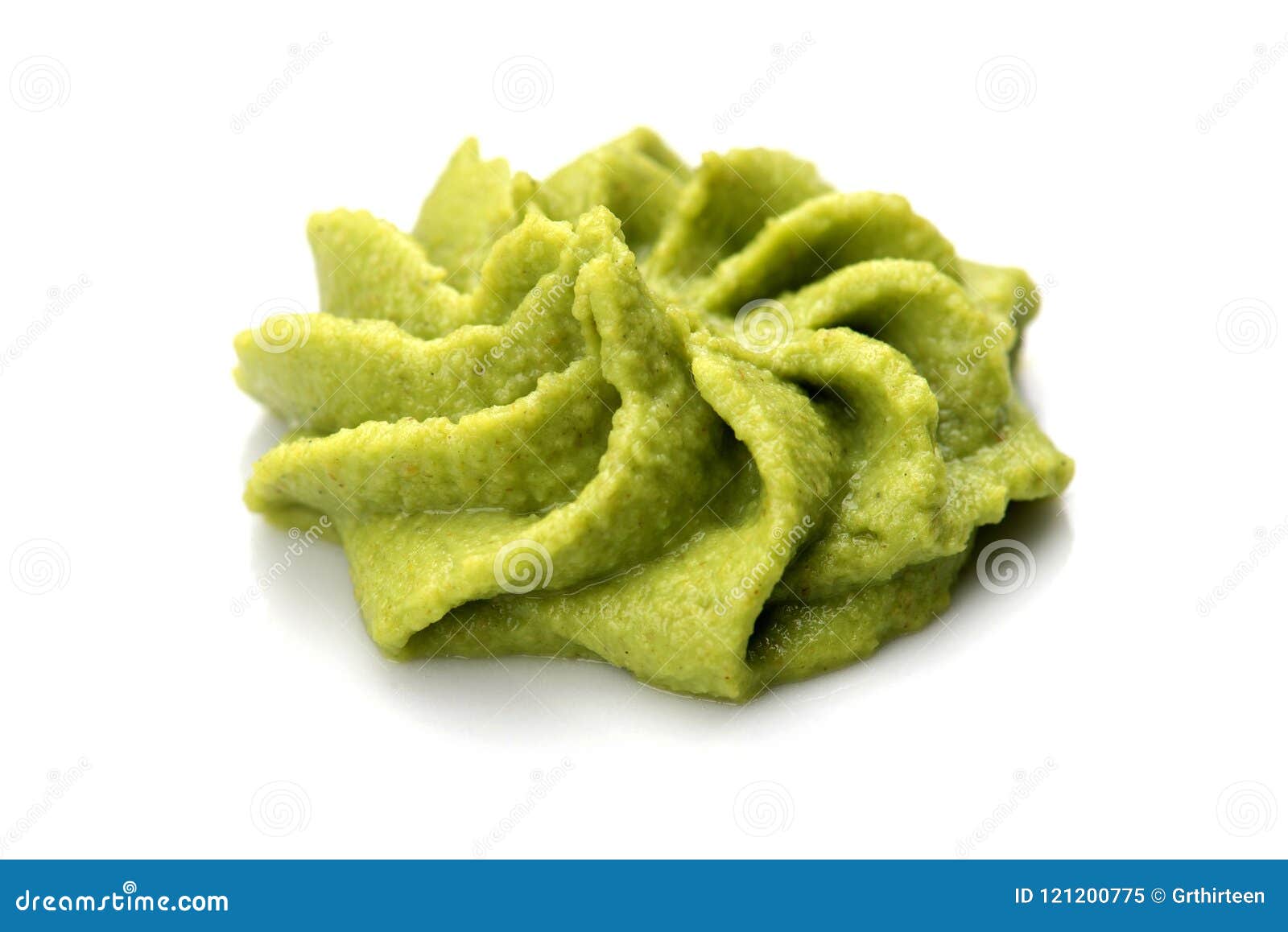 Portion of Wasabi on White Background Stock Image - Image of studio ...