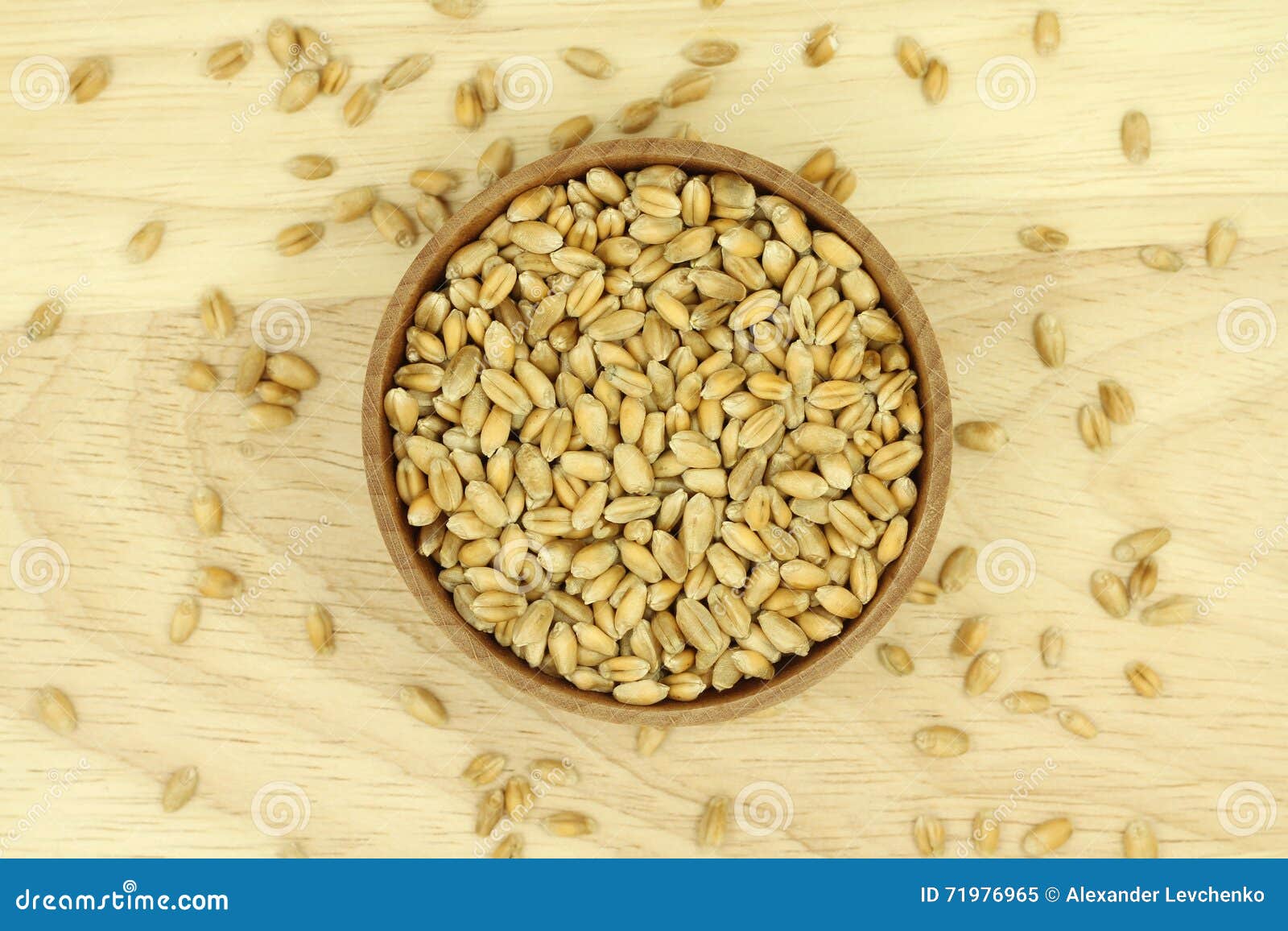 A Portion of the Wheat in a Dish Stock Image - Image of utensils ...