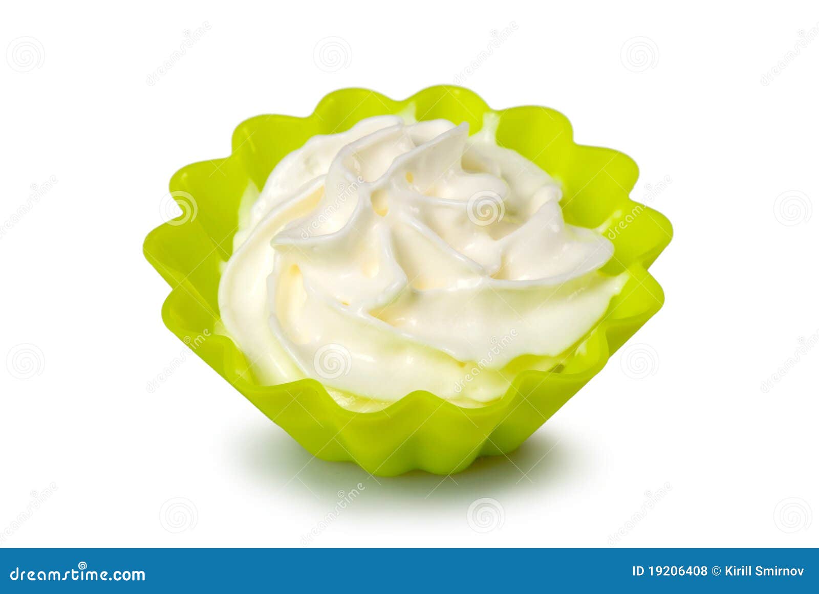 Portion of whipped cream stock photo. Image of diet, isolated - 19206408