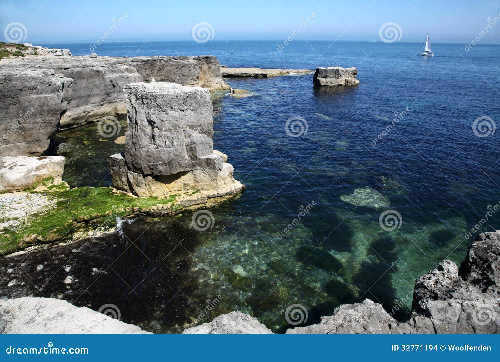 Portland coastline stock photo. Image of coast, stone - 32771194