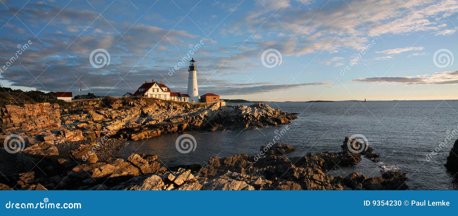 Portland Head Light stock photo. Image of portland, panoramic - 9354230