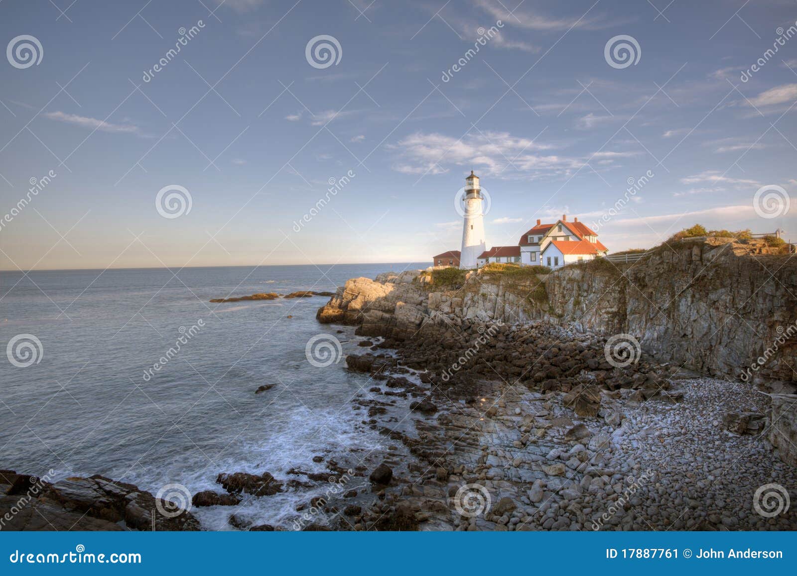 Portland Head Light - Lighthouse Stock Image - Image of coast, head ...
