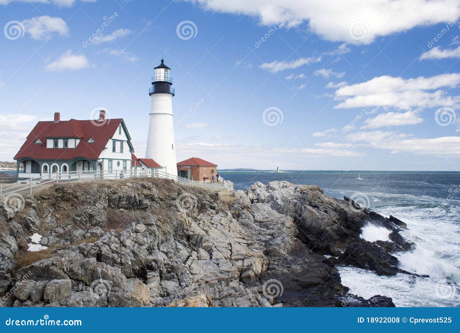 Portland Head Light Lighthouse Stock Photo - Image of atlantic ...