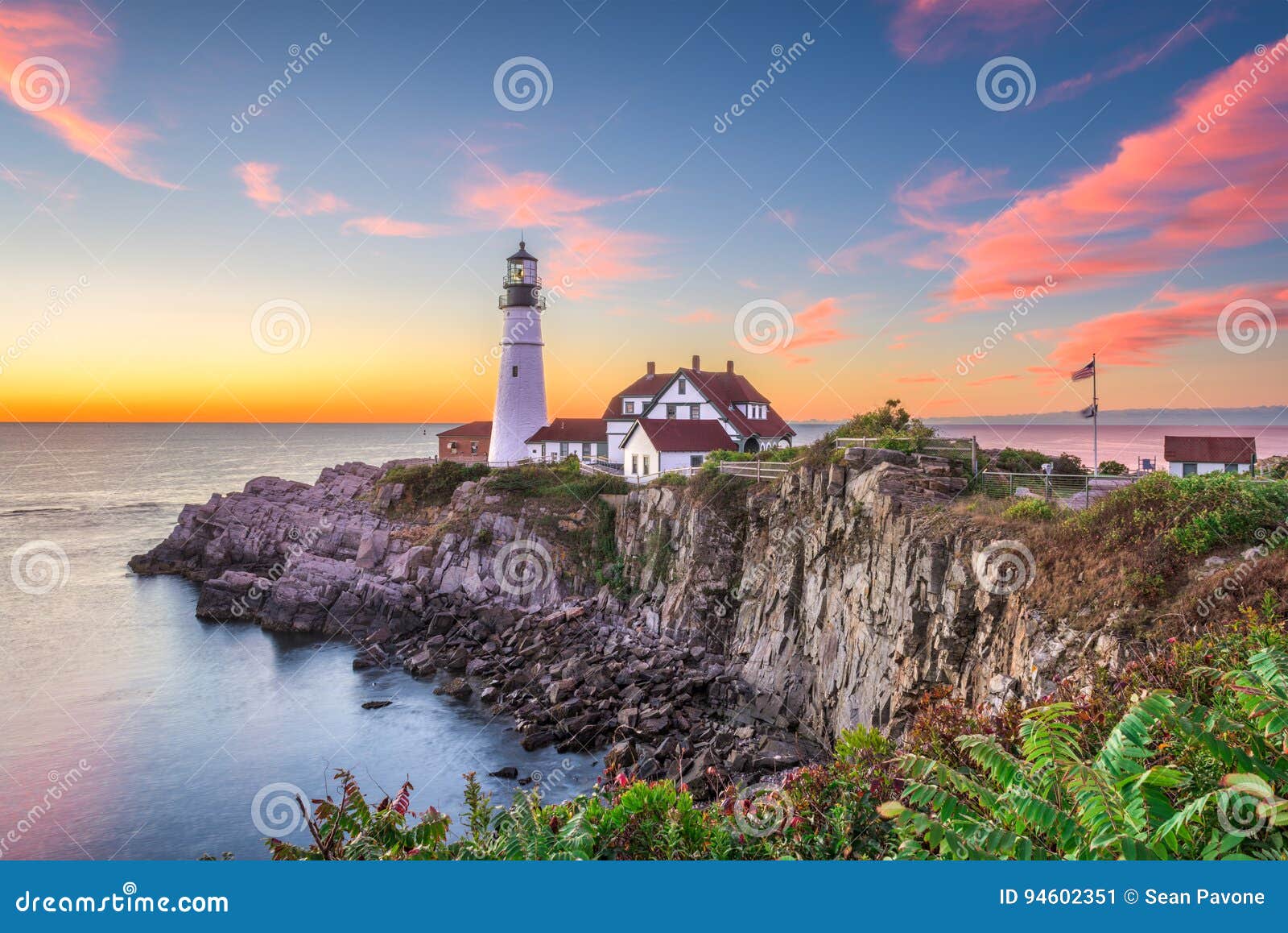 Portland Head Light stock image. Image of gulf, architecture - 94602351