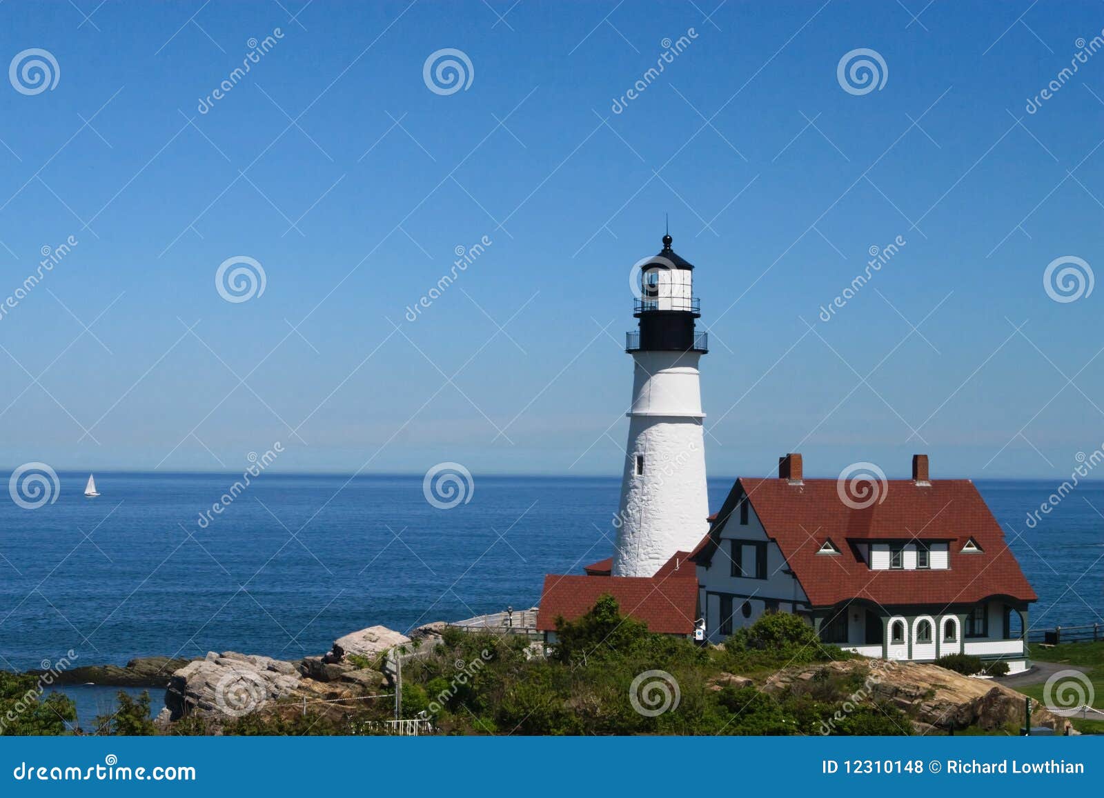 Portland Head Lighthouse stock photo. Image of lighthouse - 12310148