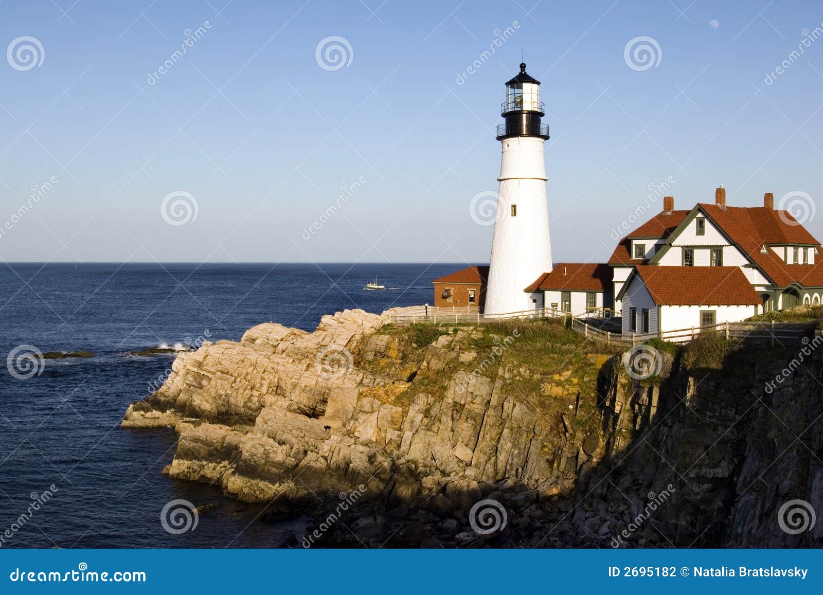 Portland Head lighthouse stock photo. Image of coastal - 2695182