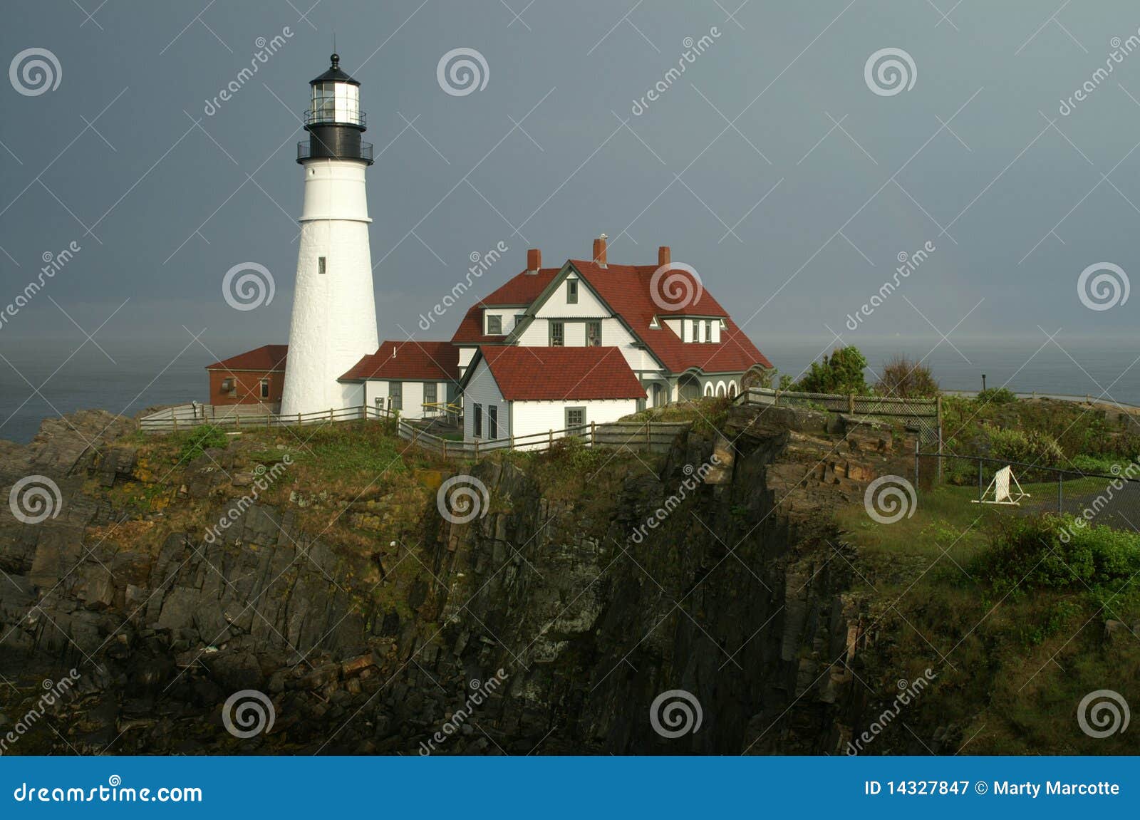 Portland Head after Storm stock image. Image of beacon - 14327847