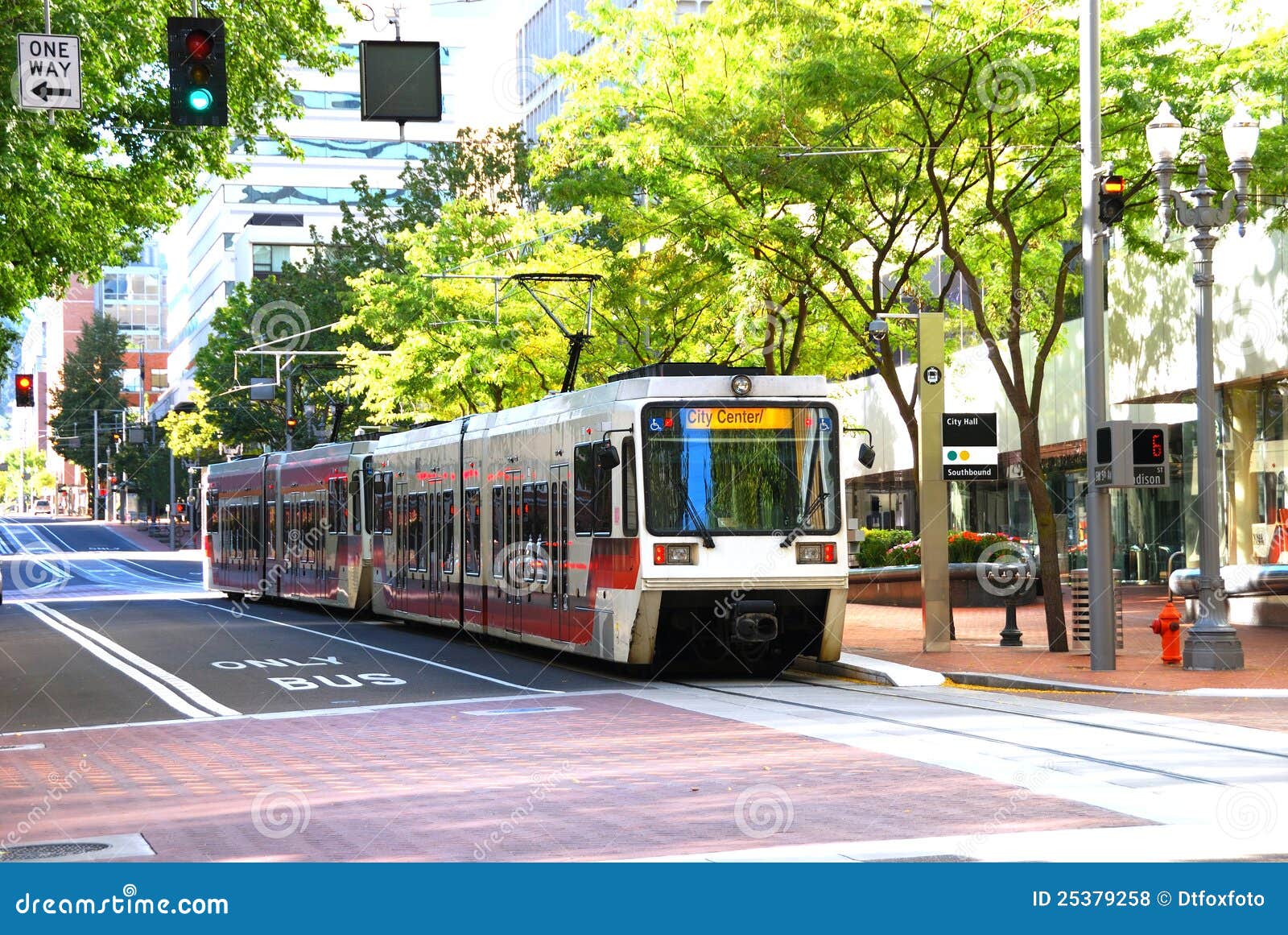 Portland MAX stock photo. Image of public, subway, district - 25379258