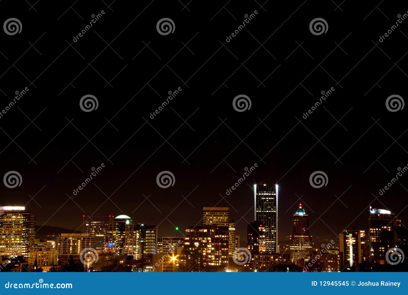 Portland, or Night stock image. Image of citylife, living - 12945545