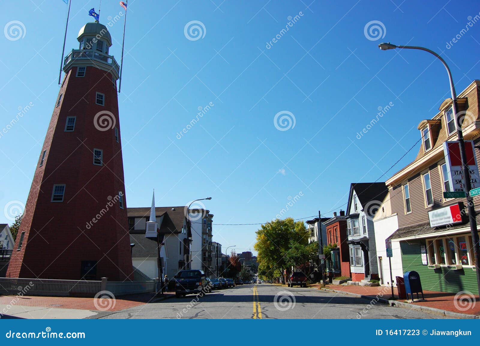 Portland Observatory Museum Editorial Stock Photo - Image of america ...