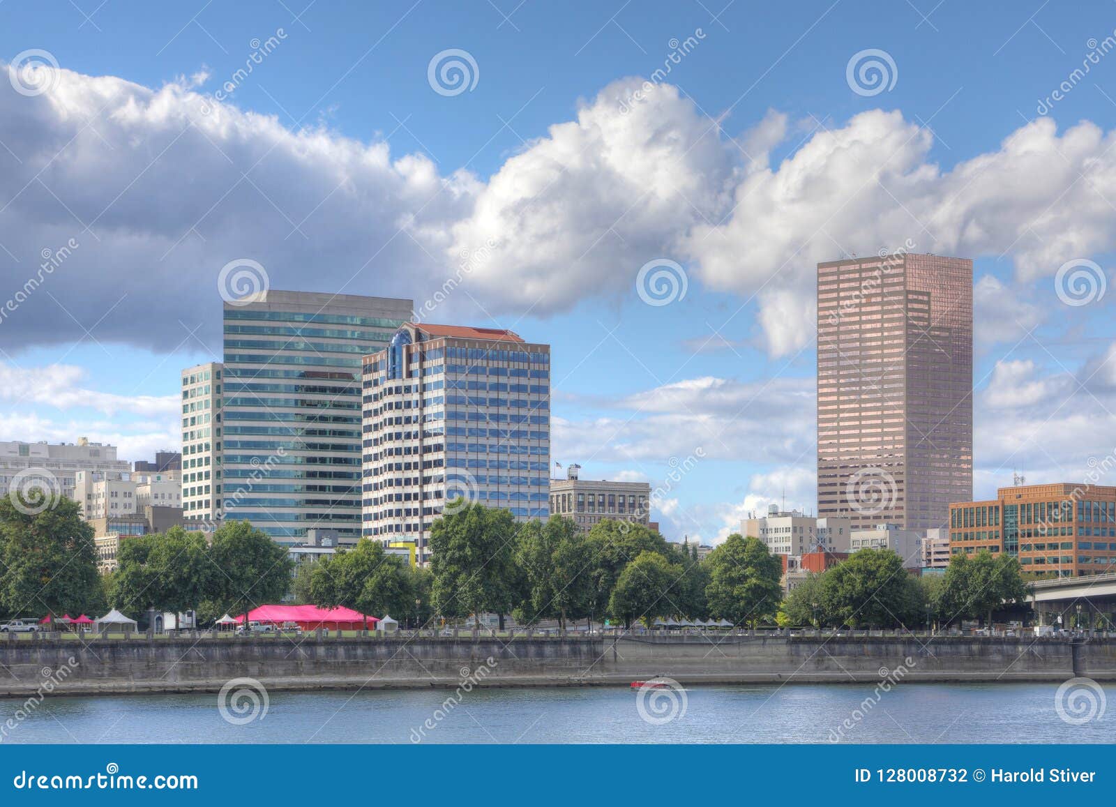 Portland, Oregon on a Beautiful Day Stock Photo - Image of downtown ...
