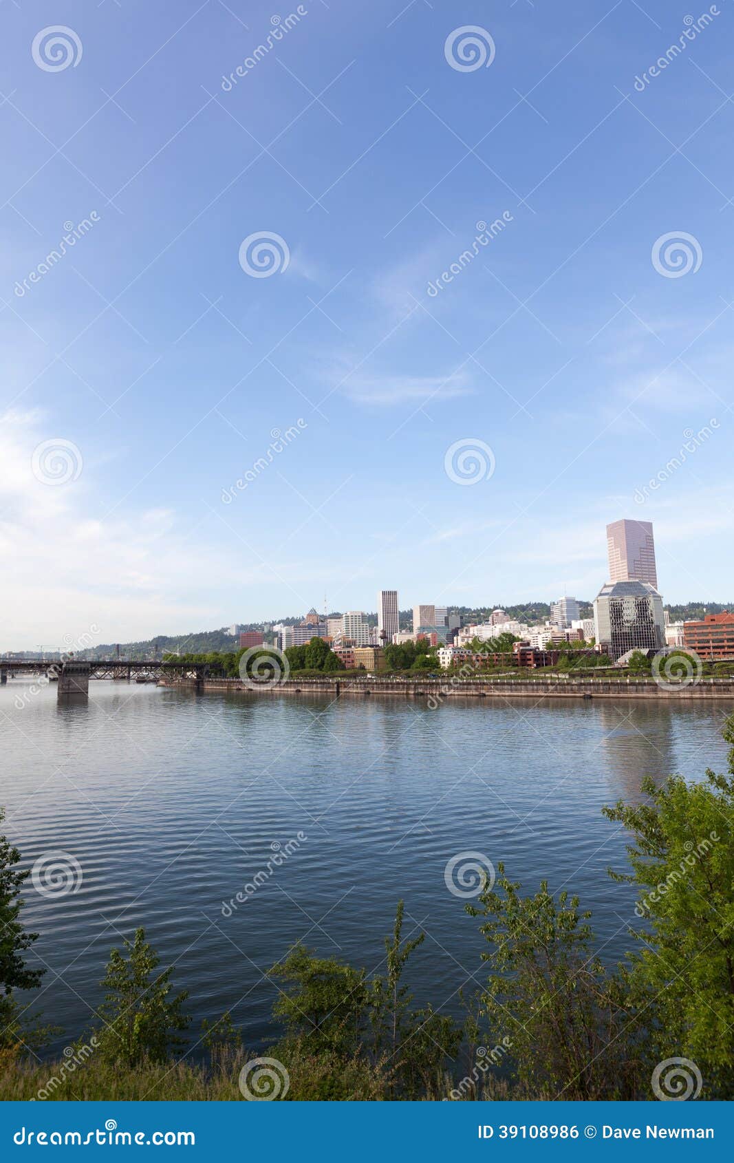 Portland, Oregon skyline stock photo. Image of city, architecture ...