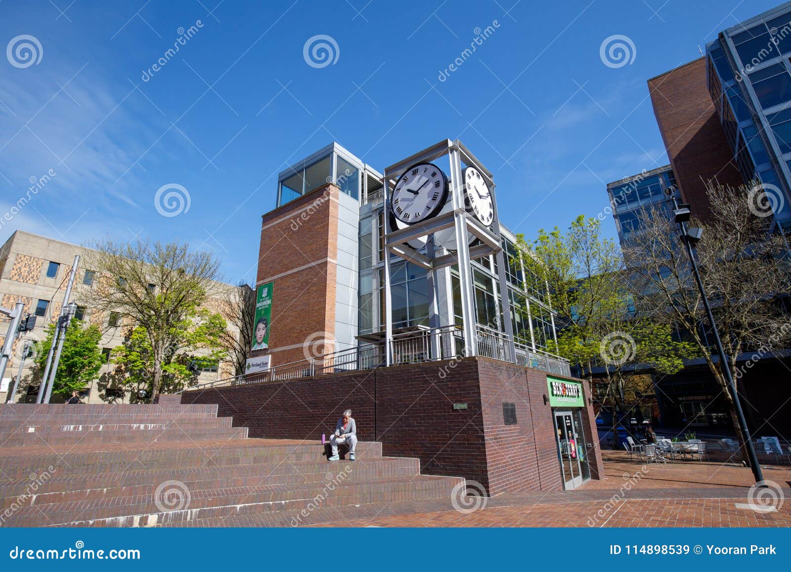 Campus View of Portland State University during Spring Season Editorial ... Campus View of Portland State University during Spring Season Editorial ...