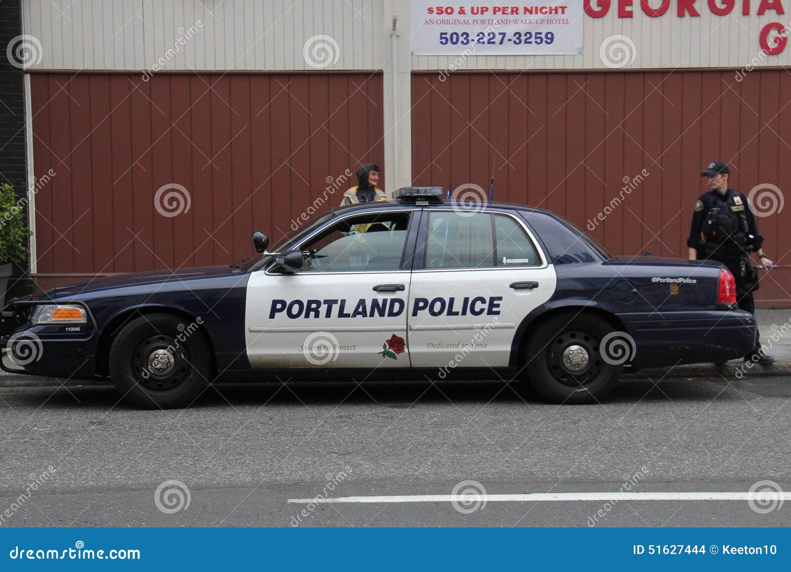 Portland Police Cars Parked Outside The Portland Justice Center ...