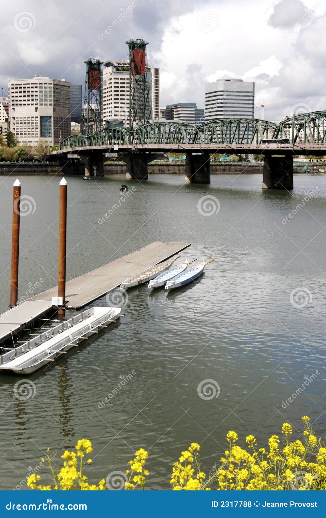 Portland in Spring stock photo. Image of waterfront, wildflowers - 2317788