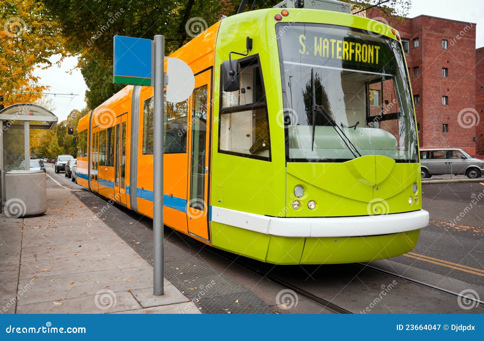 Portland Streetcar stock image. Image of vehicle, transit - 23664047