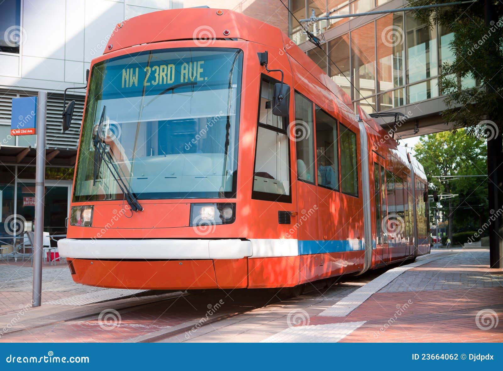 Portland Streetcar stock photo. Image of public, view - 23664062