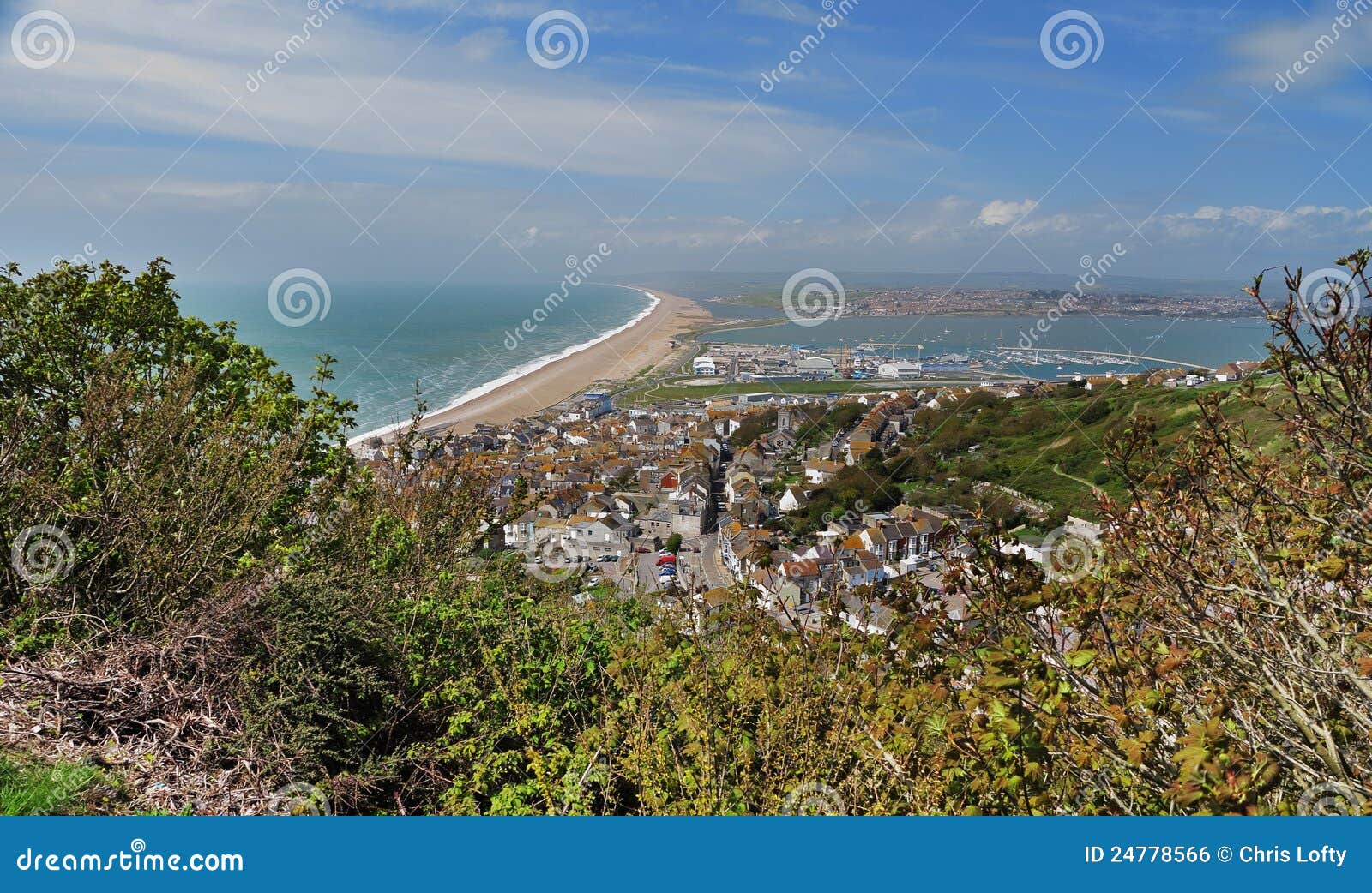 Portland Town and Harbor in England Stock Photo - Image of portland ...