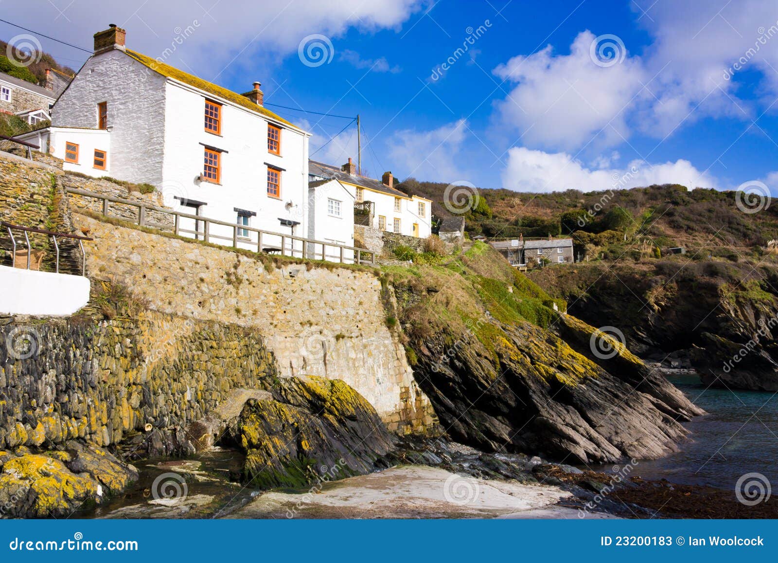 Portloe stock image. Image of scenery, village, portloe - 23200183