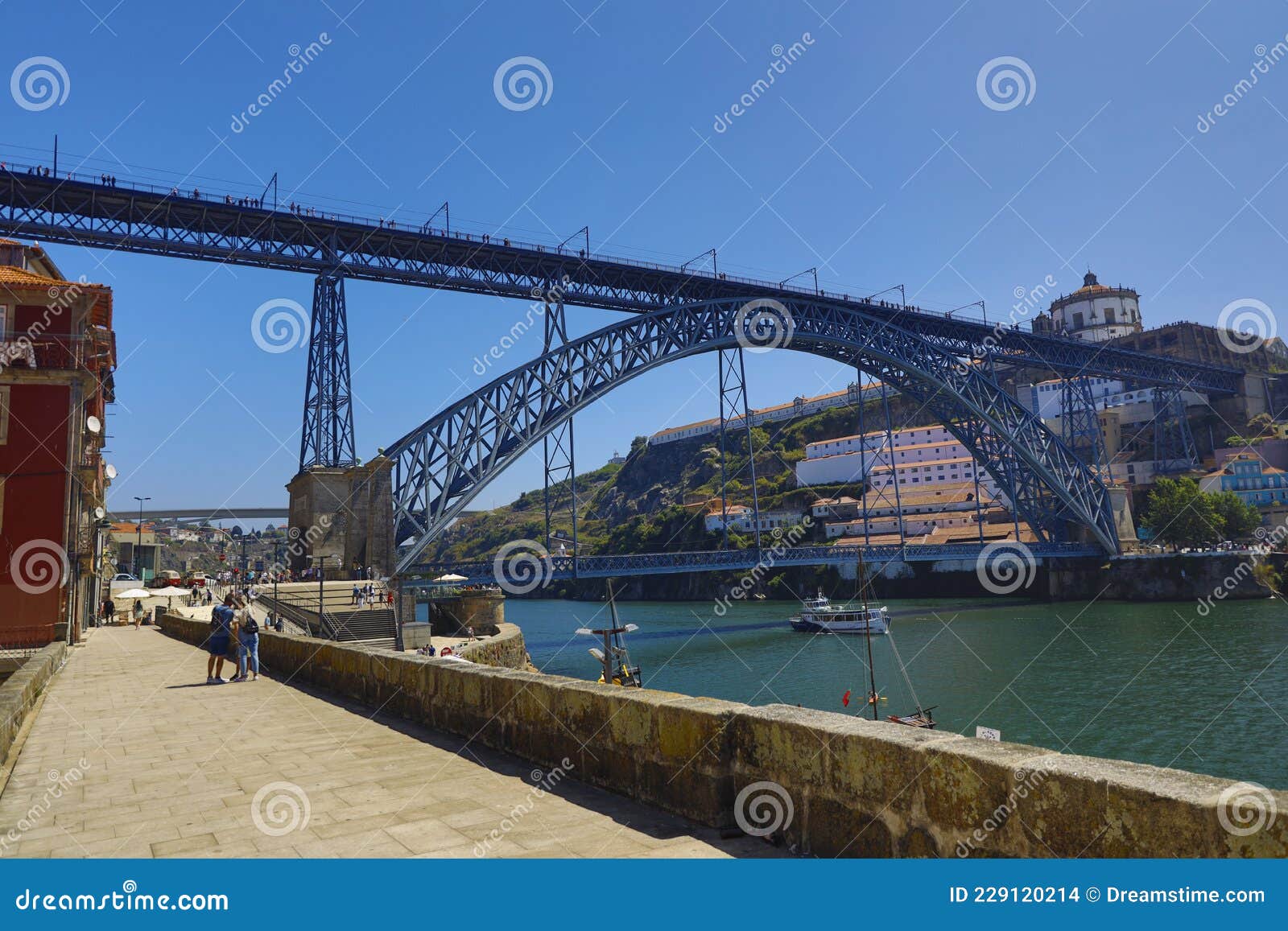 Porto City Bridge in Portugal by Eiffel Editorial Stock Image - Image ...
