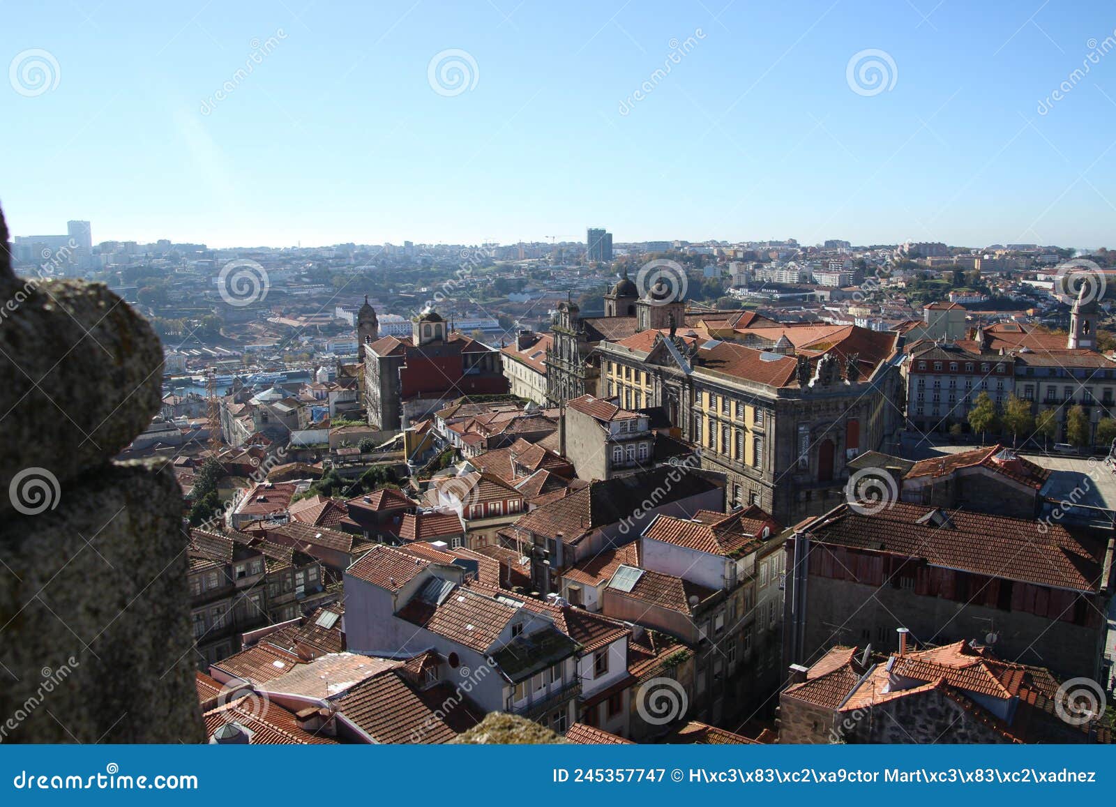 Porto city buildings stock image. Image of douro, portugal - 245357747