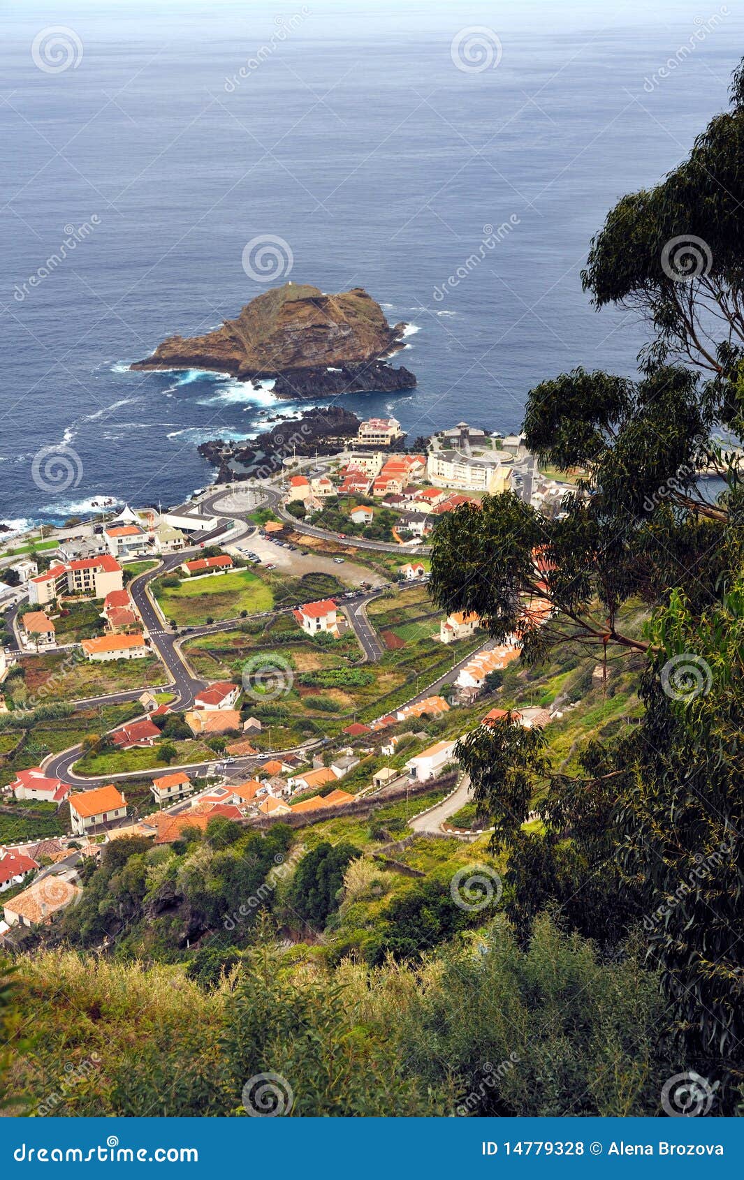 Porto Moniz, North of Madeira Island Stock Photo - Image of hills, blue ...