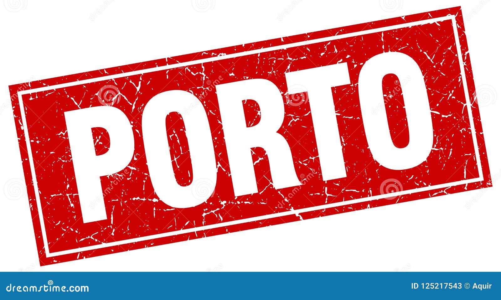 Porto stamp stock vector. Illustration of stamp, template - 125217543