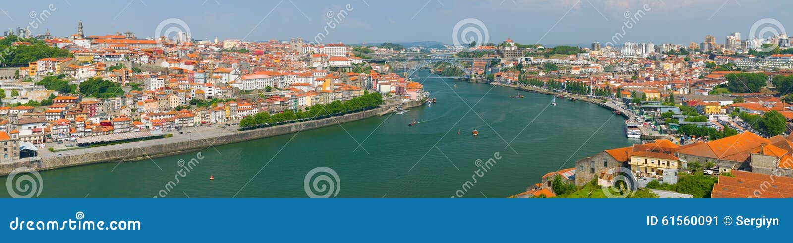 Porto in a summer day stock image. Image of europe, panorama - 61560091