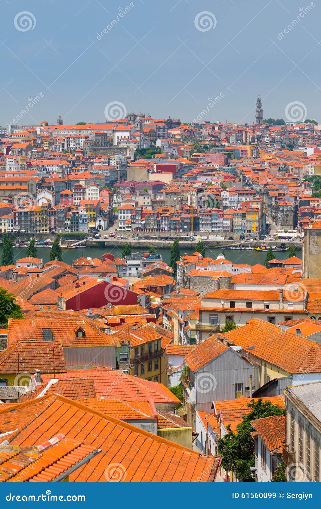 Porto in summer stock image. Image of outdoors, spring - 61560099