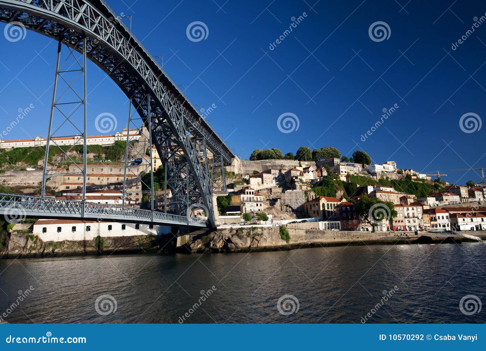 Porto View with D. Luis Bridge Stock Photo - Image of built, bridge ...