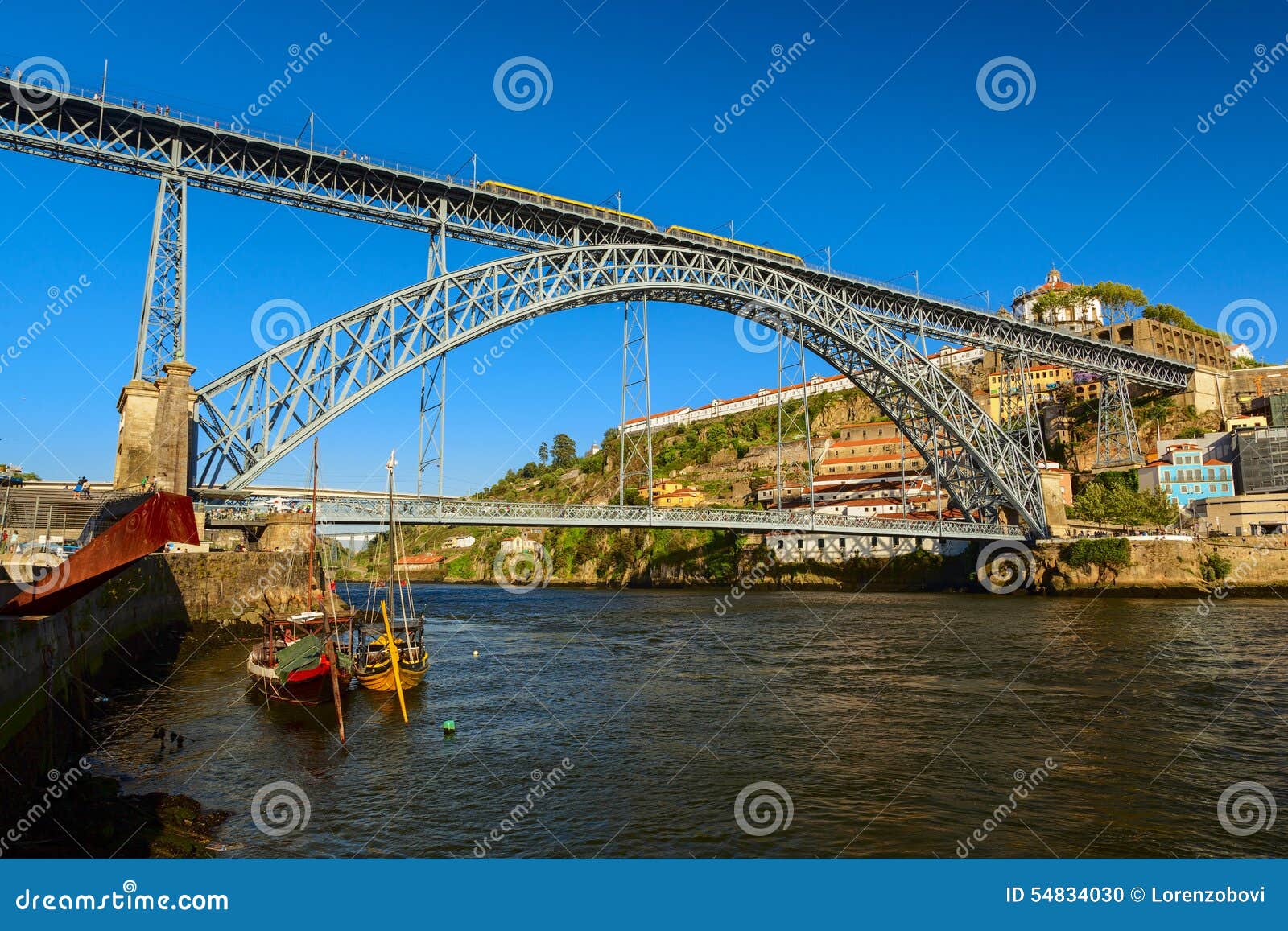 Porto view stock photo. Image of architecture, portugal - 54834030
