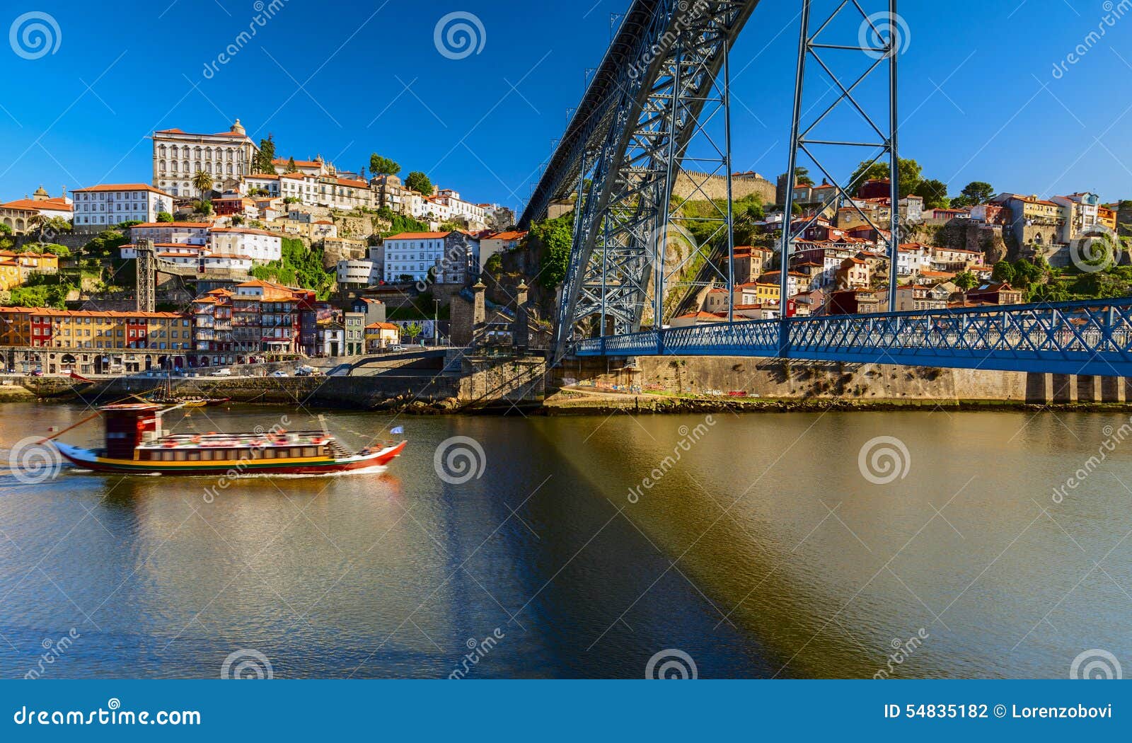 Porto view stock photo. Image of ribeira, building, historic - 54835182