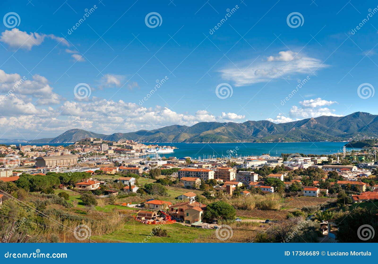 Portoferraio, Isle of Elba, Italy. Stock Image - Image of destination ...