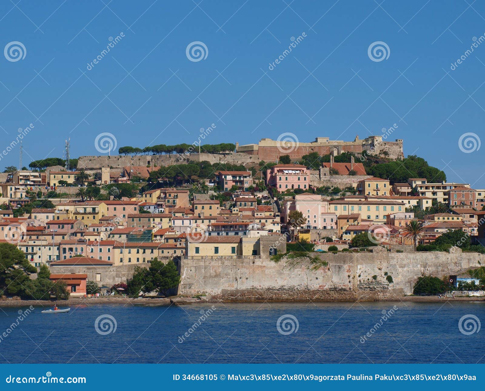 Portoferraio, Isle of Elba, Italy Stock Image - Image of beautiful ...
