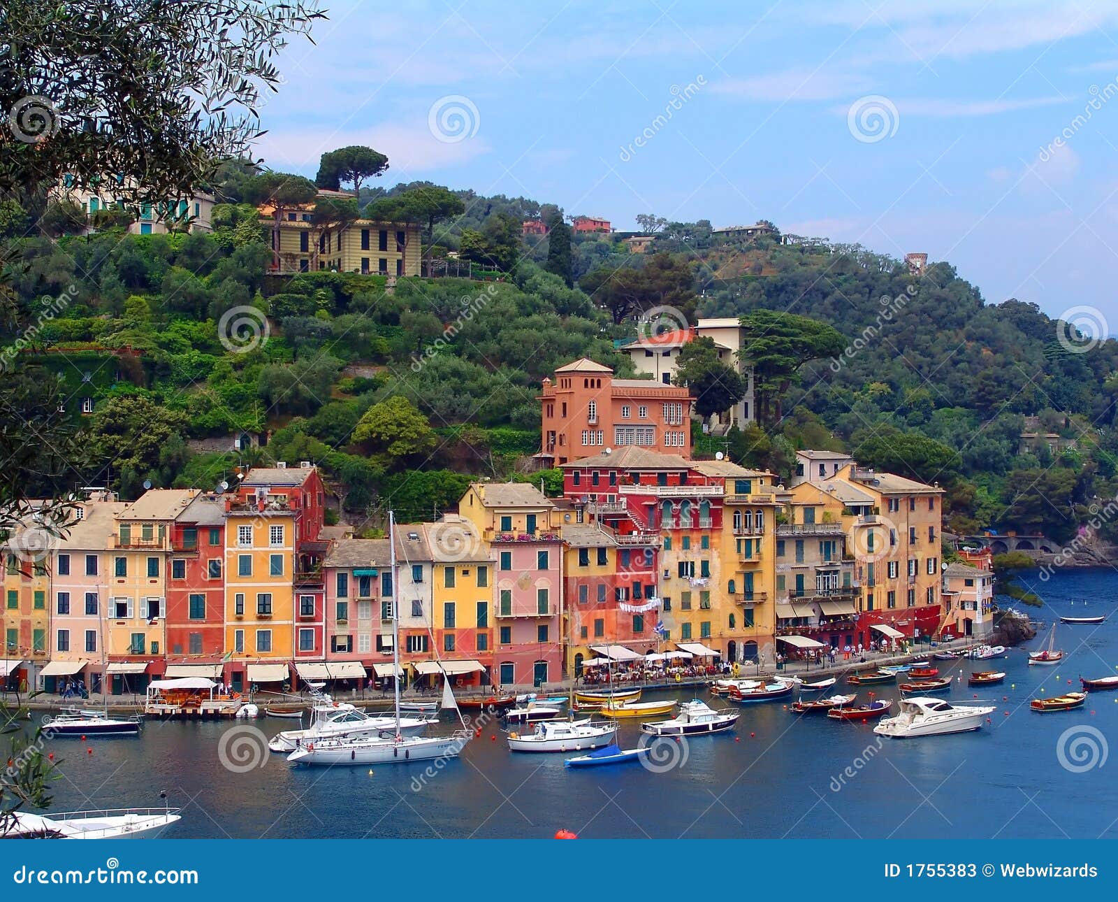 Portofino stock image. Image of houses, coastal, sail - 1755383