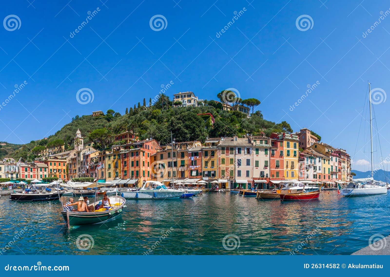 Portofino, Italy - Harbor editorial photography. Image of boat - 26314582