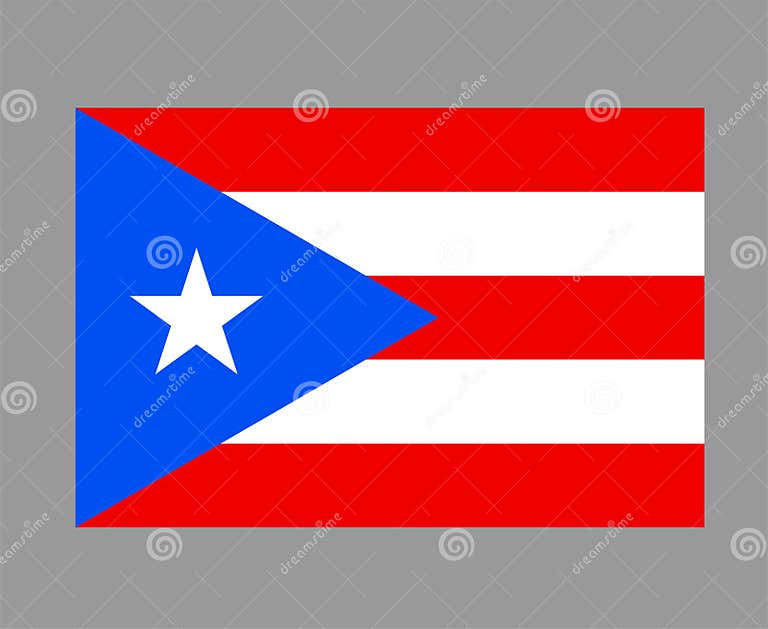Puerto Rico Flag National North America Emblem Symbol Icon Stock ...