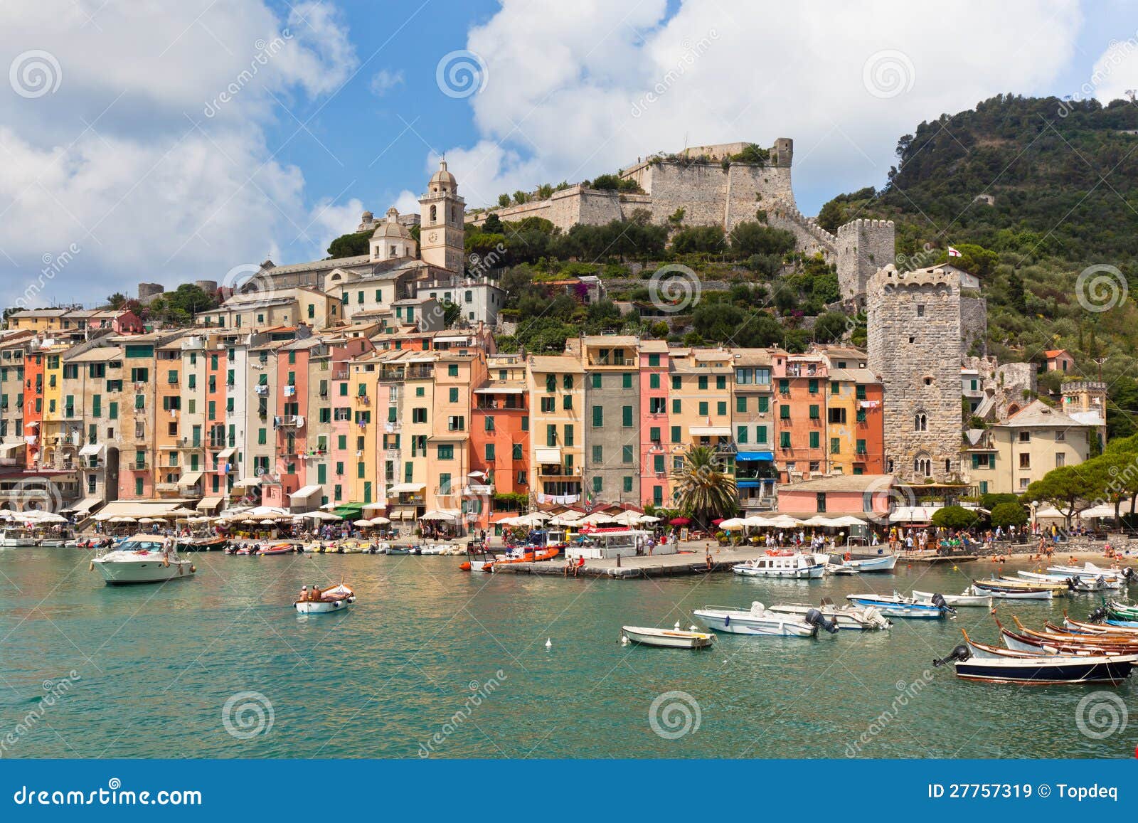 Portovenere Bay, Italy View Stock Image - Image of famous, blue: 27757319
