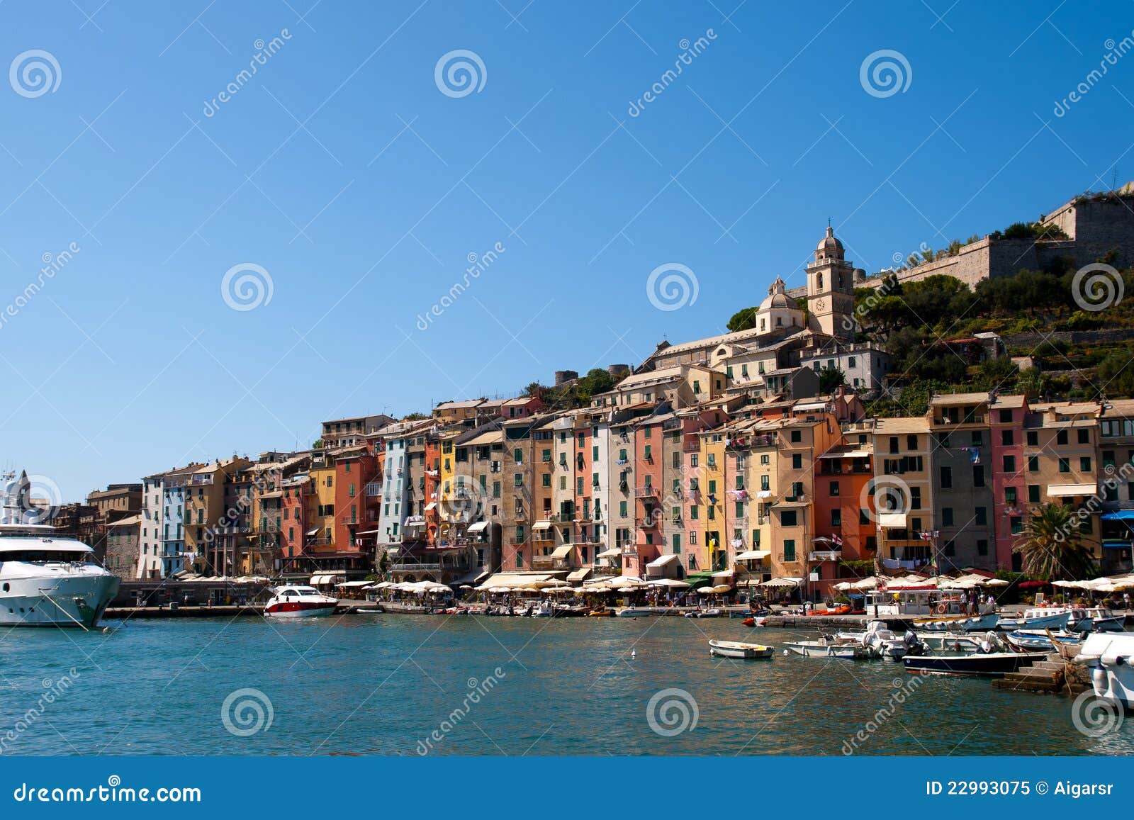 Portovenere harbour, Italy stock image. Image of ocean - 22993075