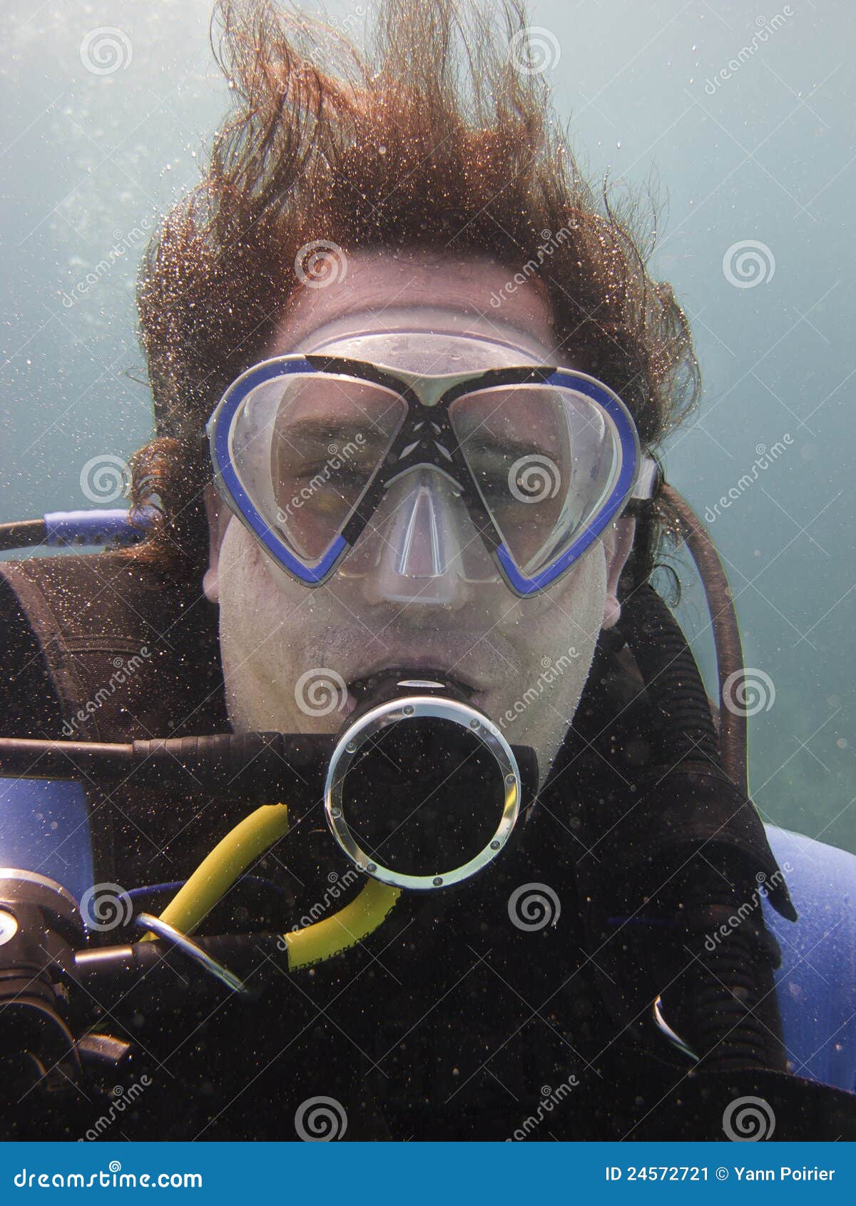 Portrait of a diver stock image. Image of exotic, reef - 24572721