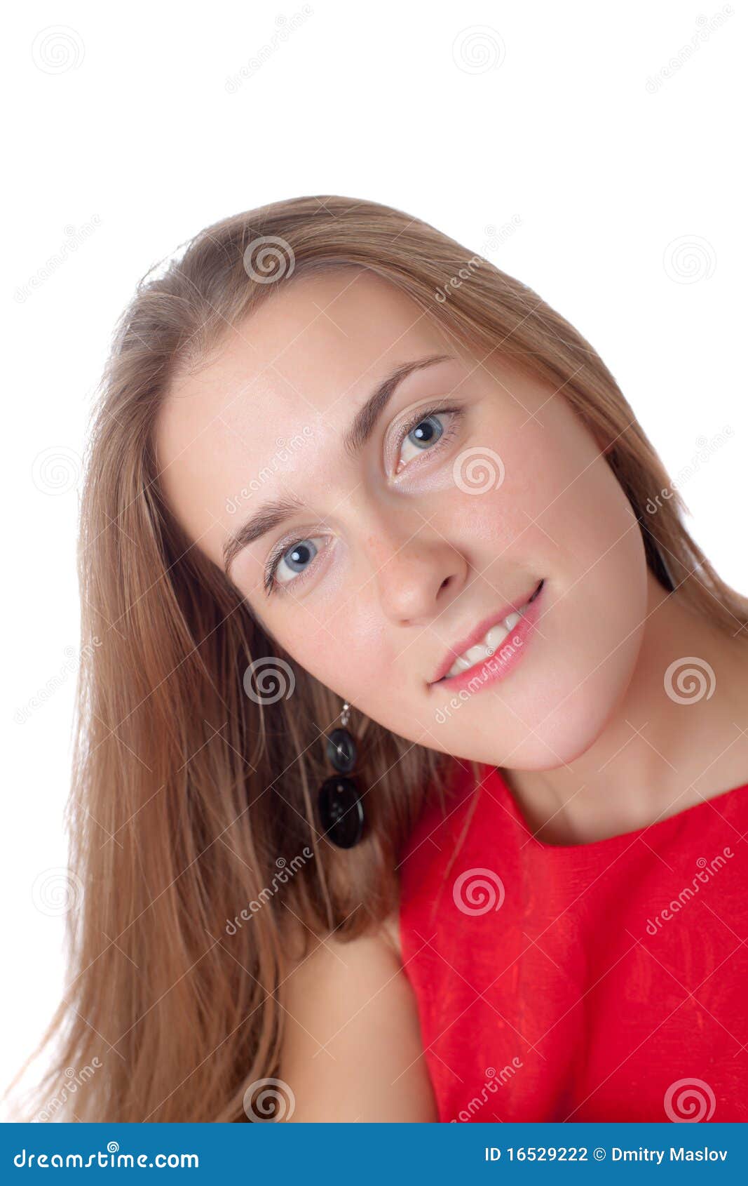 Portrait stock photo. Image of color, female, model, isolated - 16529222