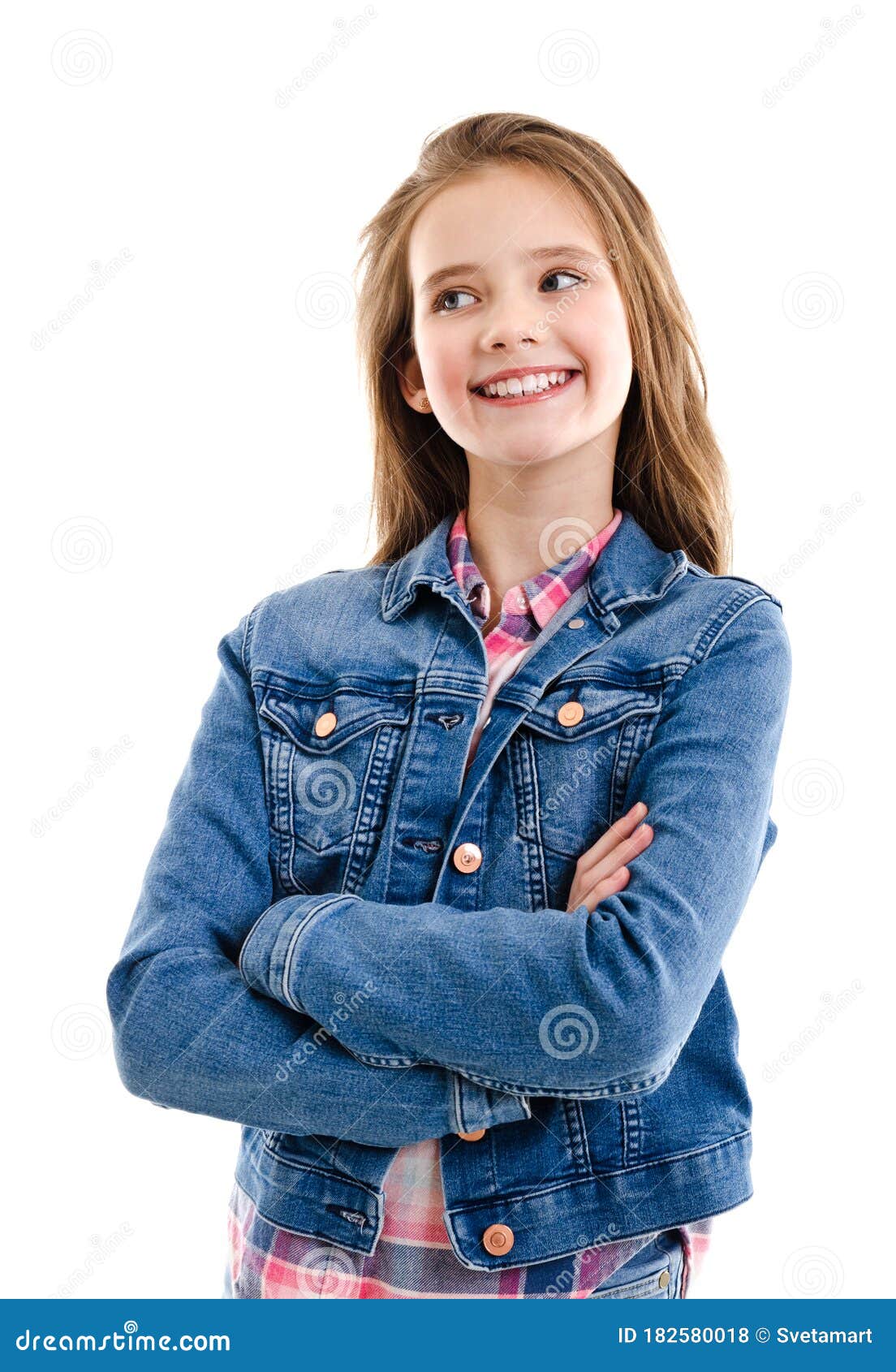 Portrait of Adorable Smiling Little Girl Child Preteen Isolated Stock ... Portrait of Adorable Smiling Little Girl Child Preteen Isolated Stock ...
