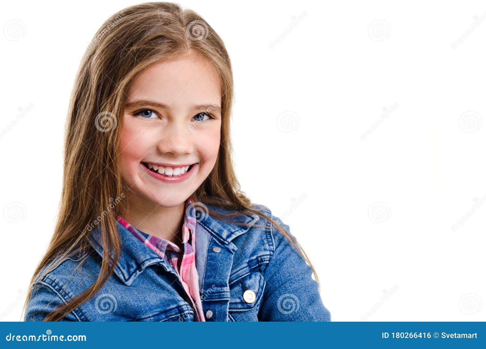 Portrait of Adorable Smiling Little Girl Child Preteen Isolated Stock ... Portrait of Adorable Smiling Little Girl Child Preteen Isolated Stock ...