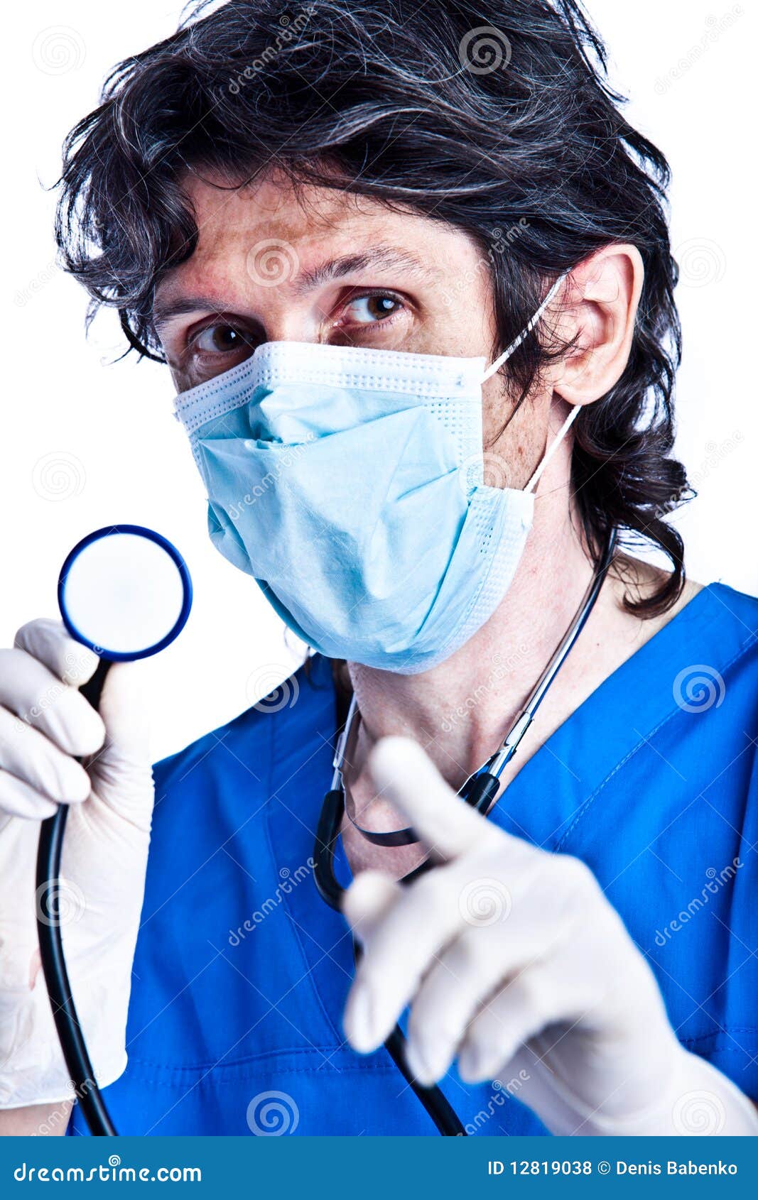 The Portrait of Adult Doctor Stock Photo - Image of isolated, medical ...