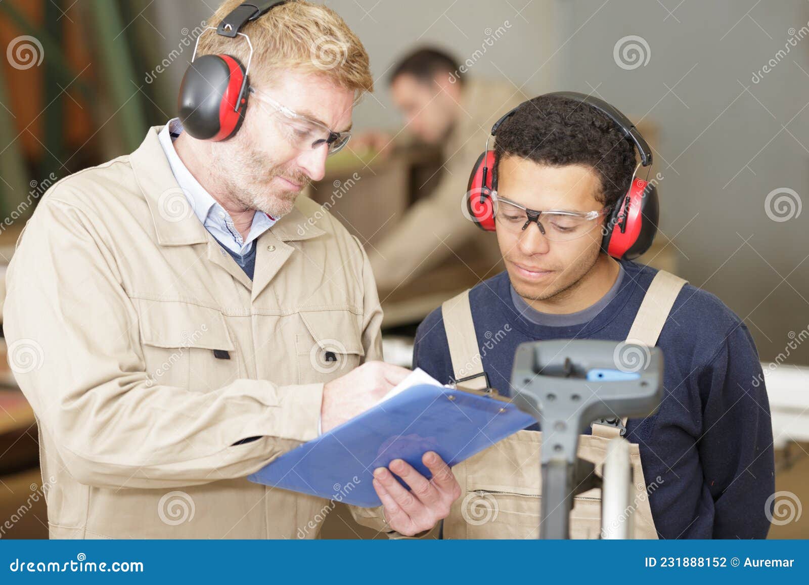 Portrait Aero Engineers with Clipboard Stock Photo - Image of travel ...